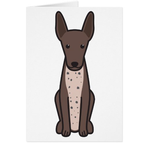 Dibujo animado del perro de Xoloitzcuintli Tarjeta | Zazzle