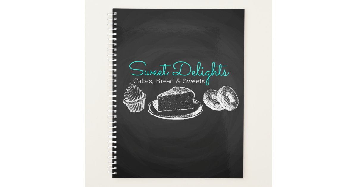 Agenda Sweet Bakery Chalkboard | Zazzle.es