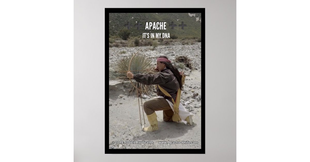 Apache Knife®™ ADN Apache. Póster | Zazzle.es