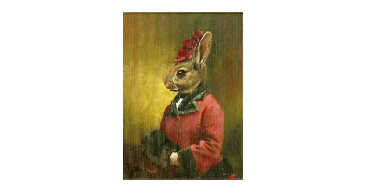 Arte de pared acrílico de Lady Rabbit de Victoria | Zazzle.es