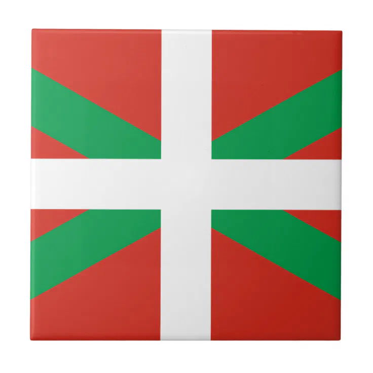 AZULEJO DE CERÁMICA BANDERA VASCA VASCA DE IKURRIÑA DRAPEAU EUSKADI ...