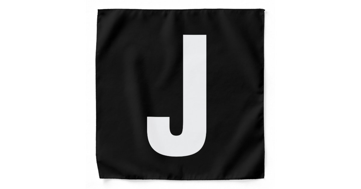 Bandana Plantilla de letra grande/monograma | Zazzle.es