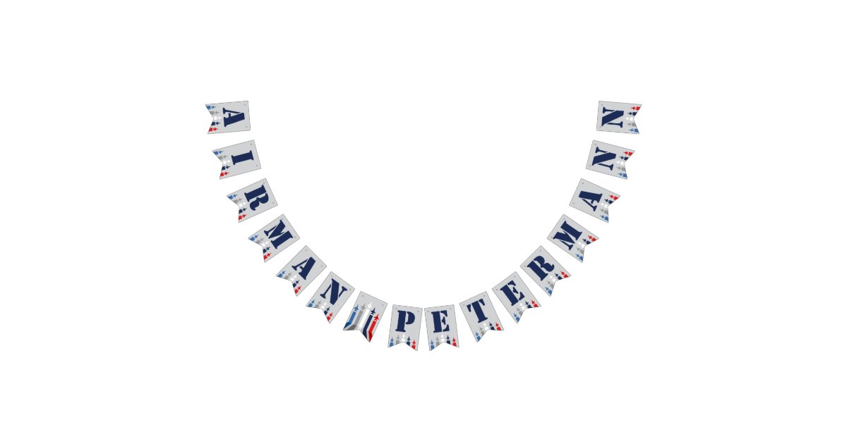 Banderines Avión Nombre Banner Aviso de la Fuerza Aérea de Co | Zazzle.es