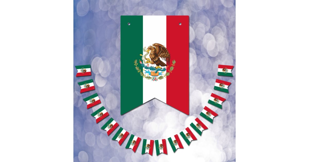 Banderines Mexico Flag & Party Mexican Banners / Weddings | Zazzle.es