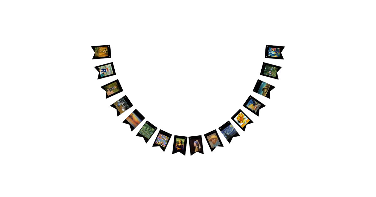 Banderines Obra de arte famosa, decoración de clase artística | Zazzle.es