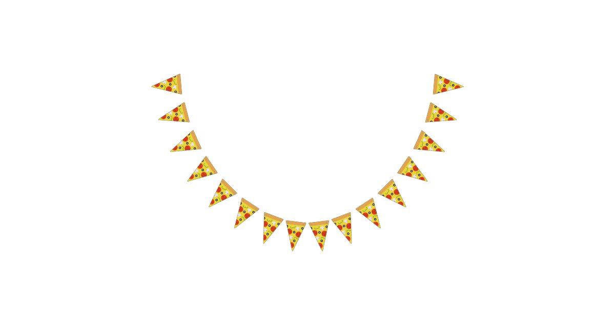 Banderines Rebanada de la pizza | Zazzle.es
