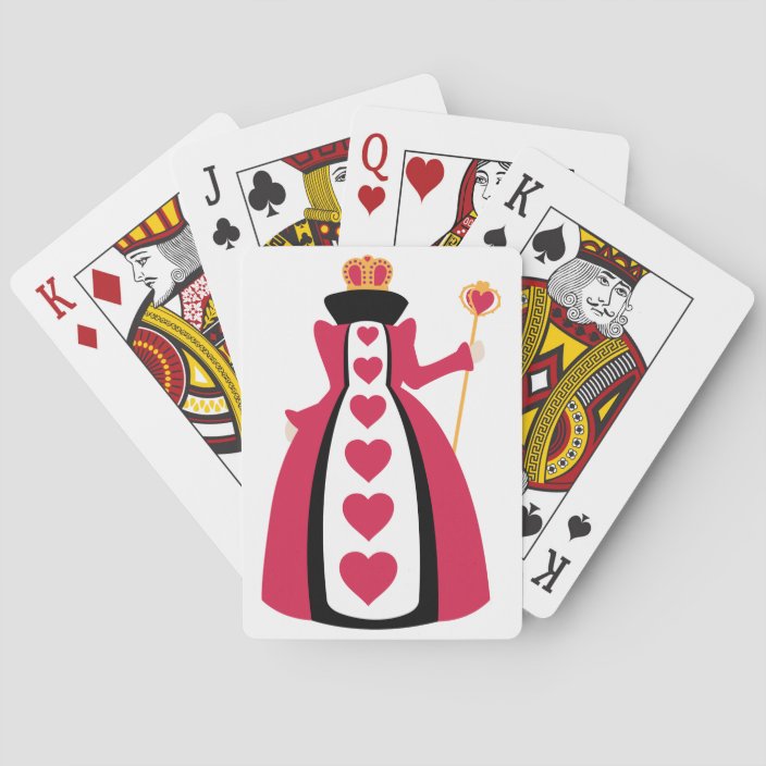 Baraja De Cartas Reina del corazón | Zazzle.es