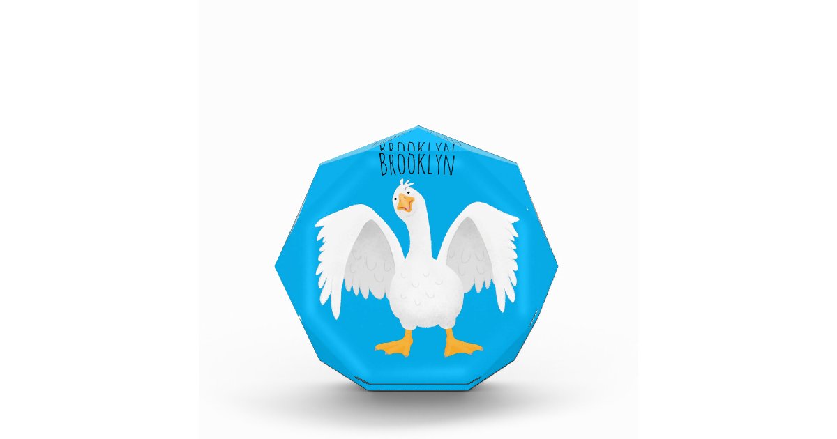 Bloque Para Fotos Curioso ilustracion de personalizado ganso domésti ...