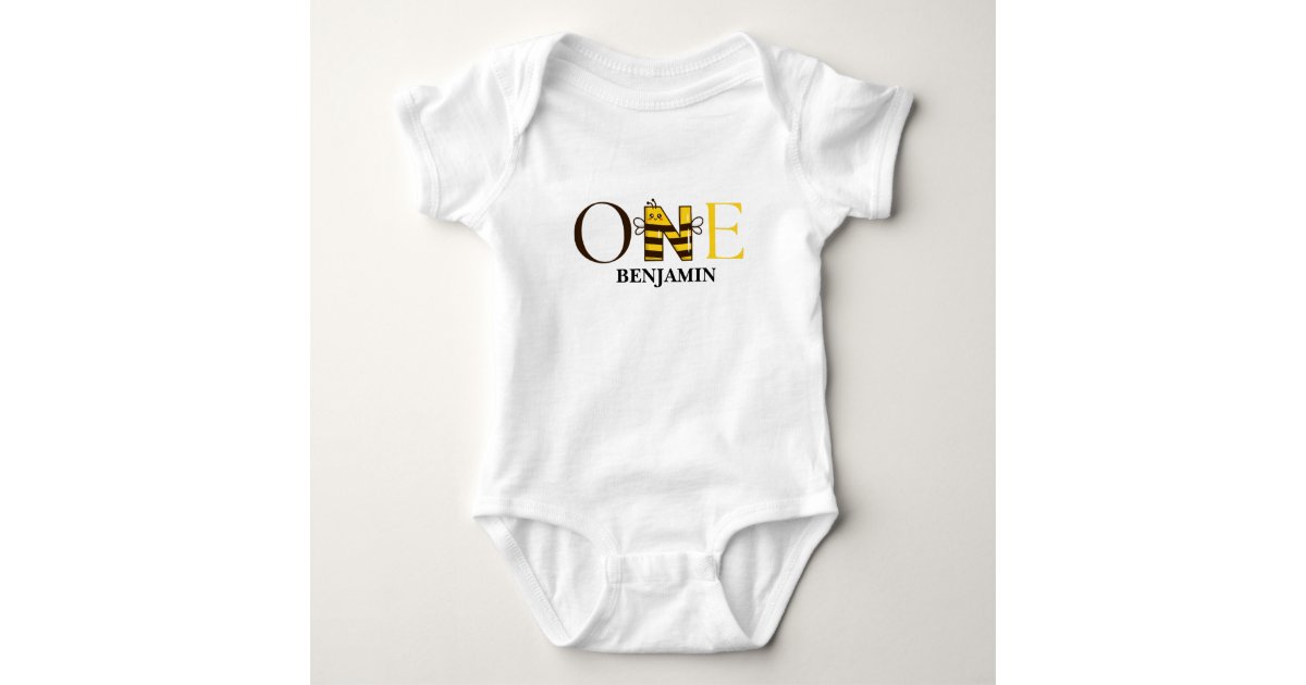 Body Para Bebé Primer cumpleaños de una abeja personalizada | Zazzle.es