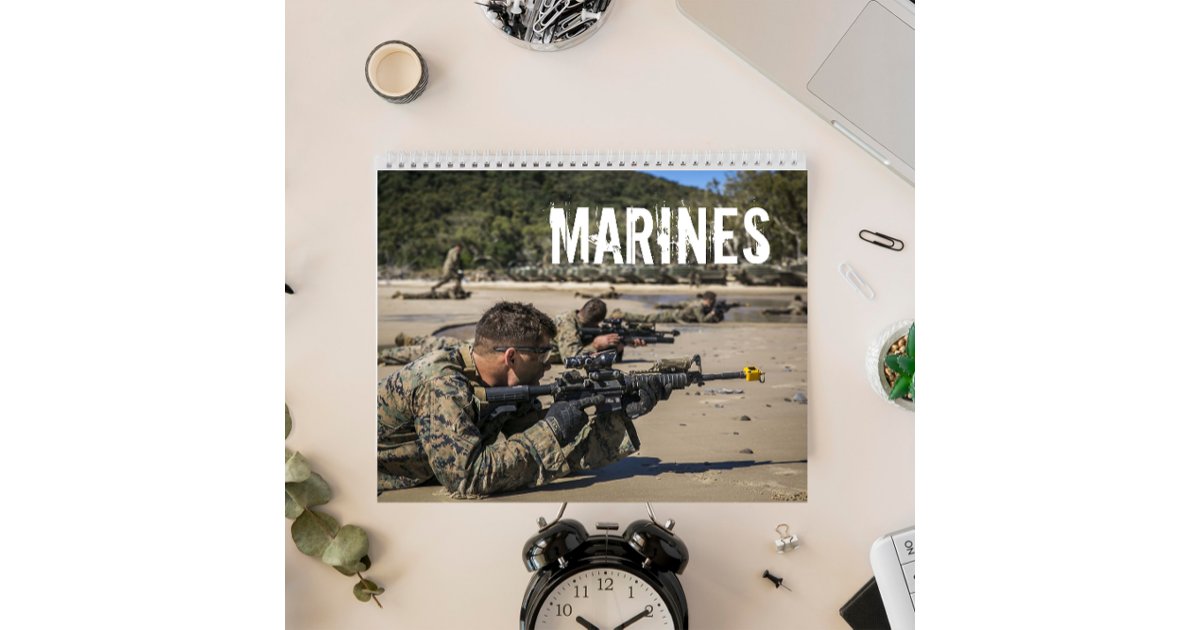 Calendario de fotos militares de Marines | Zazzle.es