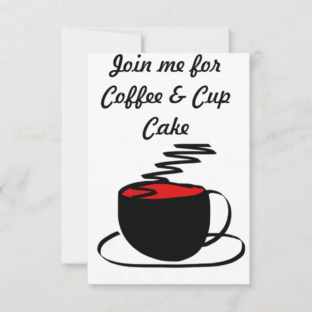 carta de invitación al café | Zazzle.es