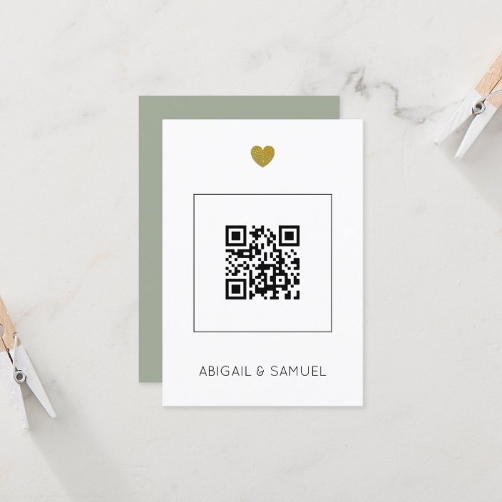 Código QR para la invitación a la boda con un pres | Zazzle.es