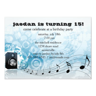 Invitaciones Notas Musicales | Zazzle.es