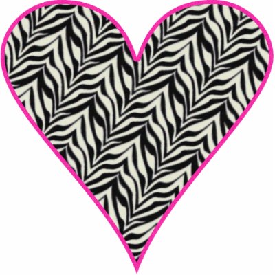 Corazones de cebra rosa - Imagui