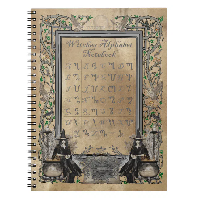 Cuaderno del alfabeto de las brujas | Zazzle.es