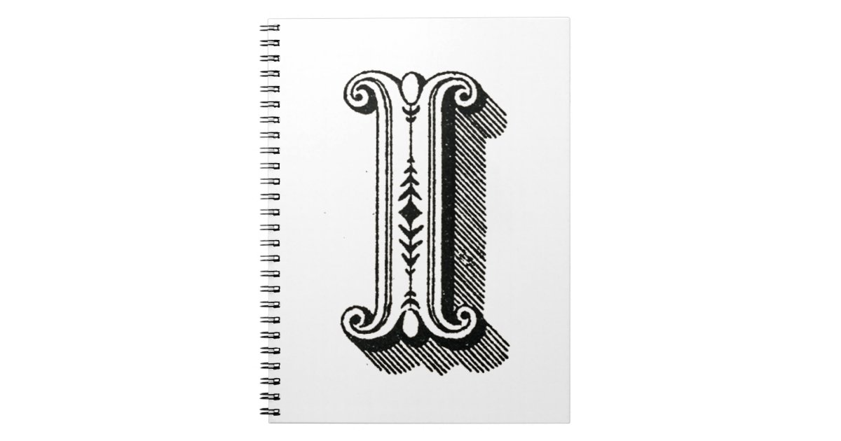 Cuaderno letra i, letras i, tipografía i, alfabeto i | Zazzle.es