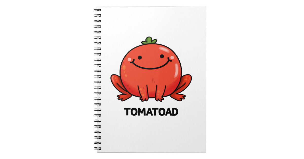 Cuaderno Tomatoad Funny Tomato Toad Pun | Zazzle.es