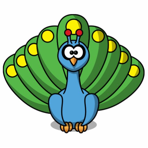 Imágenes de pavo real animados - Imagui
