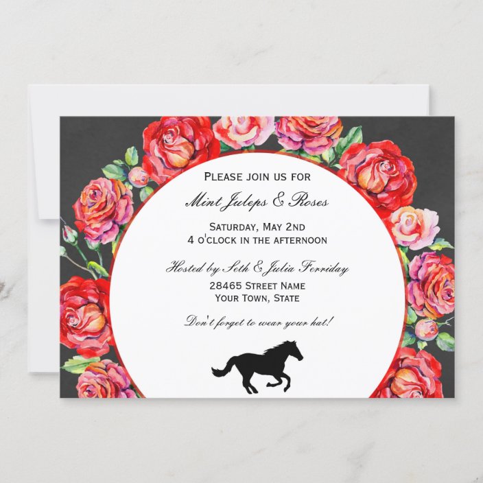 Elegante invitación a caballo | Zazzle.es