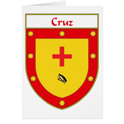 Escudo de armas de Cruz/escudo de la familia Tarjeta | Zazzle