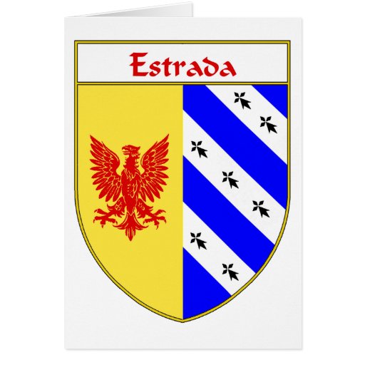 Escudo de armas de Estrada/escudo de la familia Felicitación | Zazzle