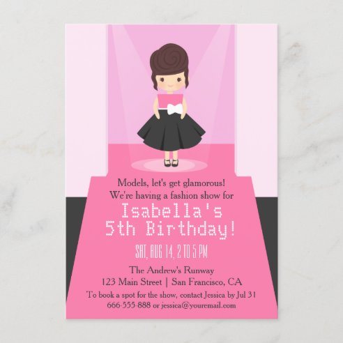 Invitaciones Desfile De Moda | Zazzle.es