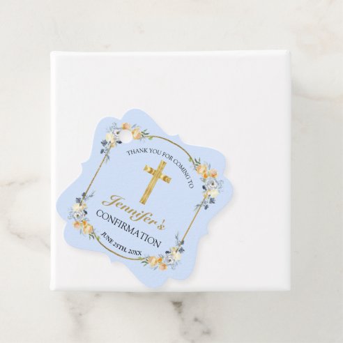 Etiquetas Confirmación De Los Chicas para recuerdos | Zazzle.es