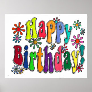 Pósters Feliz Cumpleaños | Láminas e impresiones | Zazzle.es
