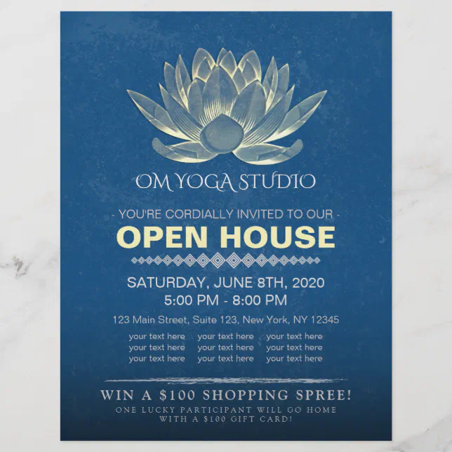 Flyer Jóvenes estudios Instructores de Meditación Abiert | Zazzle.es