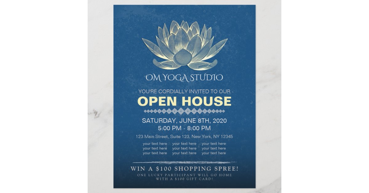 Flyer Jóvenes estudios Instructores de Meditación Abiert | Zazzle.es