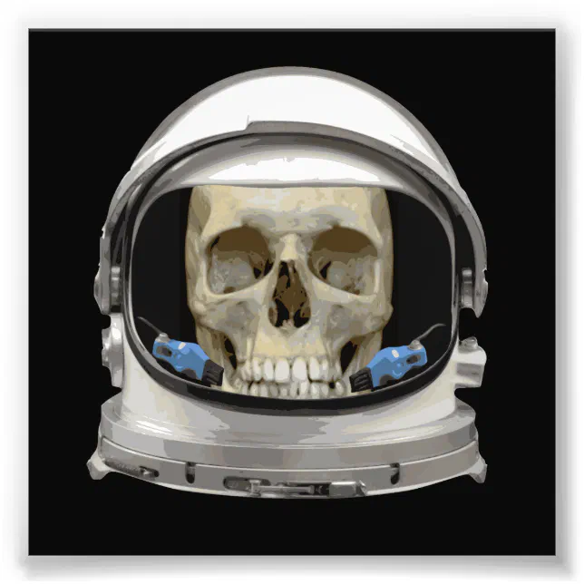 Foto Calavera del astronauta del casco espacial | Zazzle.es