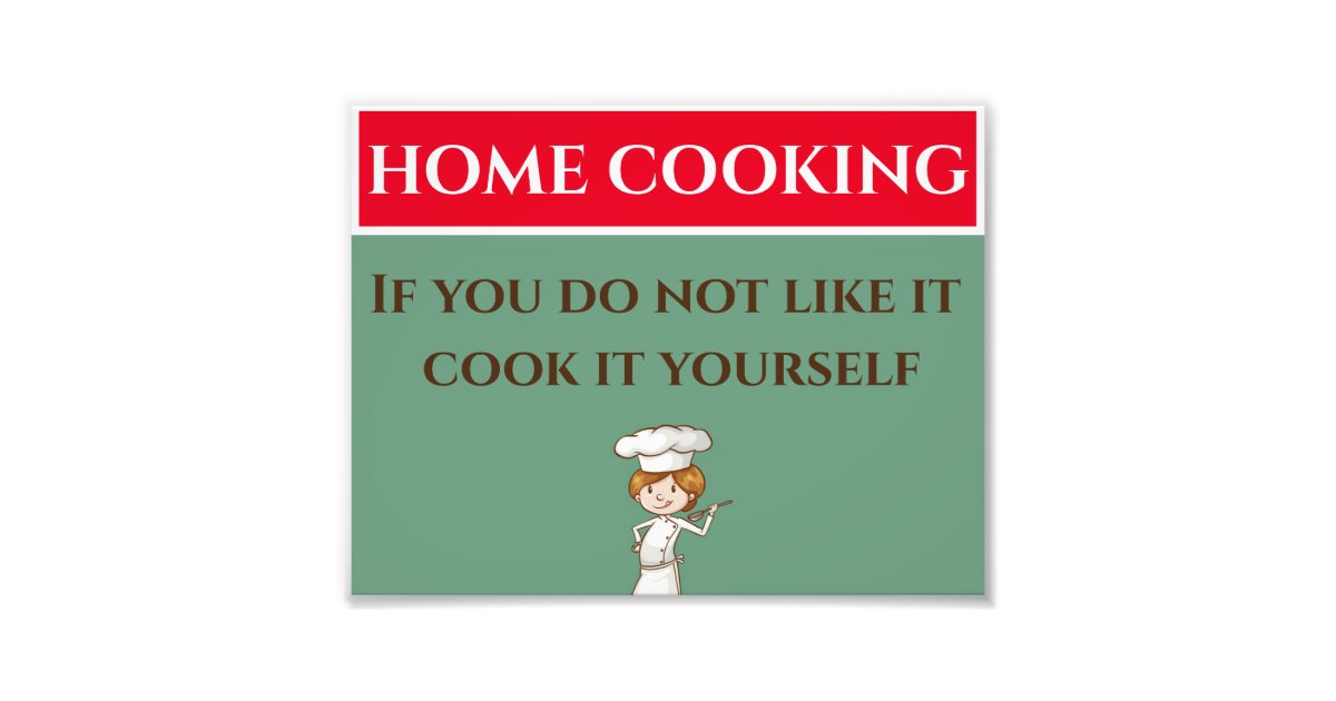 Foto Cocina doméstica, Rótulo, agregar o editar Poster | Zazzle.es