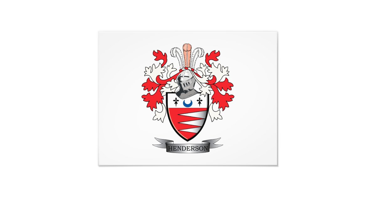 Foto Henderson Family Crest Coat of Arms | Zazzle.es