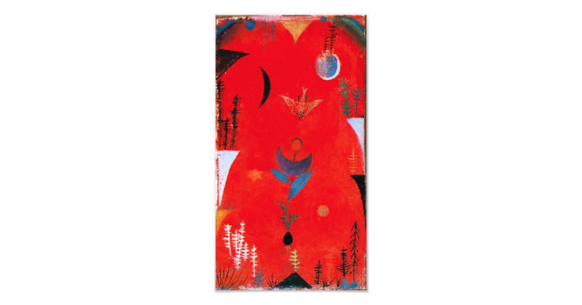 Foto Impresión del mito de las flores de Paul Klee | Zazzle.es