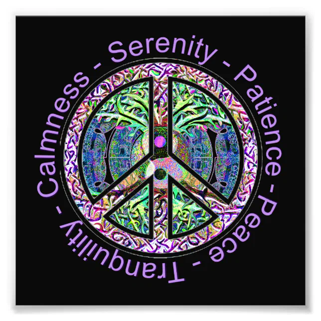 Foto Símbolo de paz de armonía, equilibrio y unidad | Zazzle.es