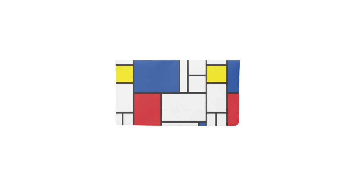 Funda Para Talonario De Cheques Geometría Minimalista mondrina De Stijl ...