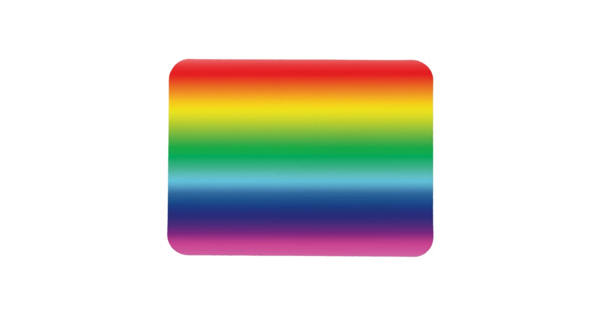 Imán color de la bandera arcoiris de orgullo colores de | Zazzle.es