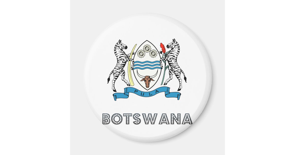 Imán Escudo de armas de Botswana | Zazzle.es