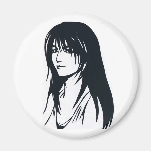 IMÁN LADY ANIME EN MAGNET | Zazzle.es