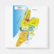 Imán Map of Twelve Tribes of Israel from 1200 to 1050 A | Zazzle.es