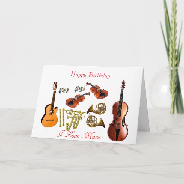 Tarjetas Instrumentos Musicales | Zazzle.es