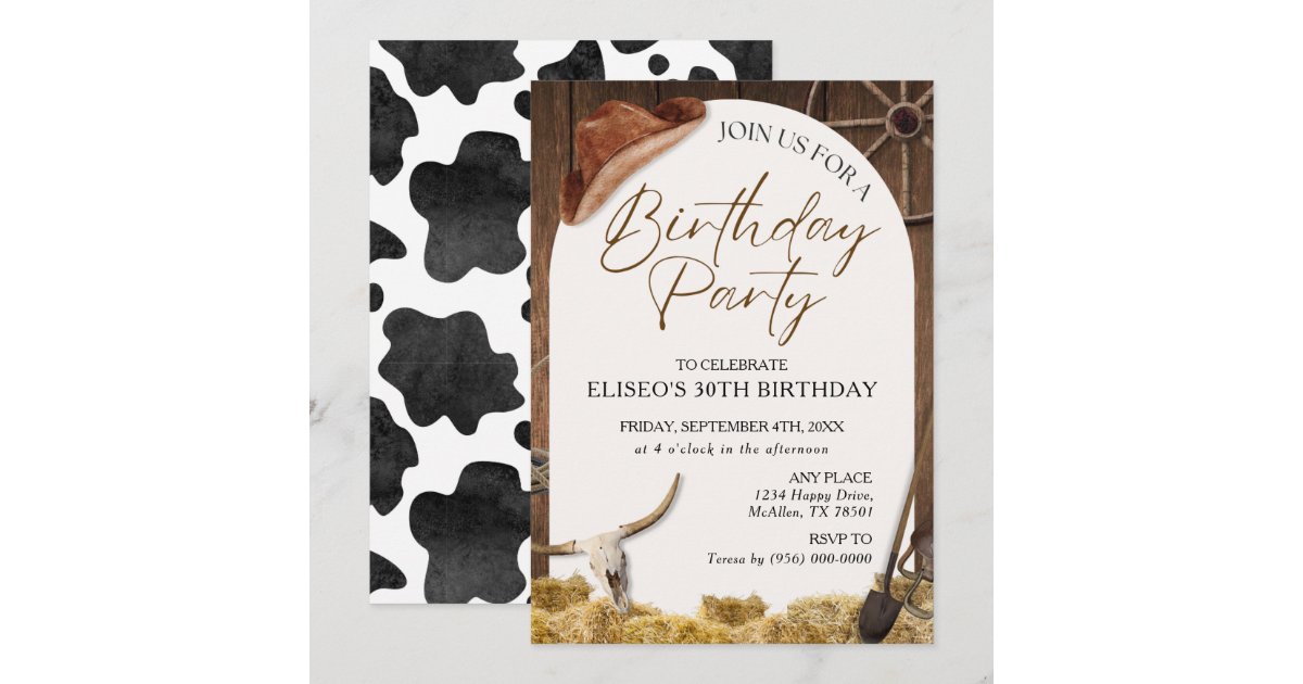 Invitación a cualquier fiesta de cumpleaños occide | Zazzle.es