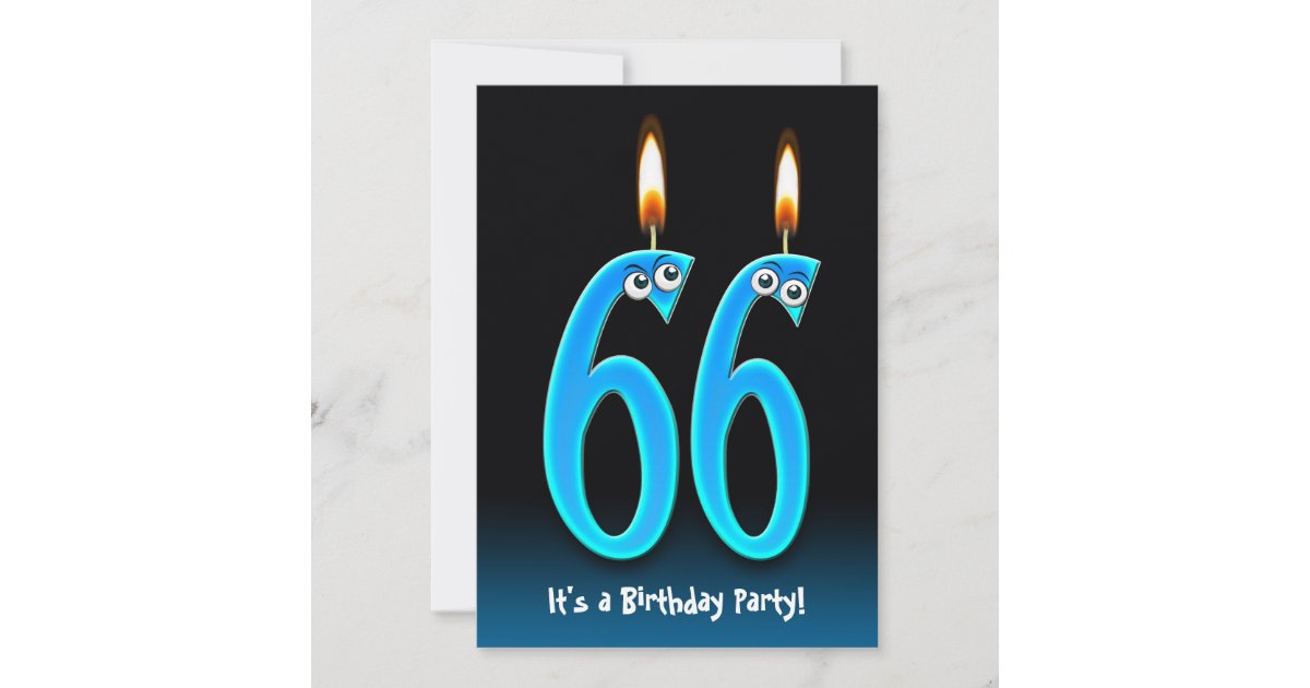 Invitación a fiesta de cumpleaños número 66 | Zazzle.es Invitación a fiesta de cumpleaños número 66 | Zazzle.es