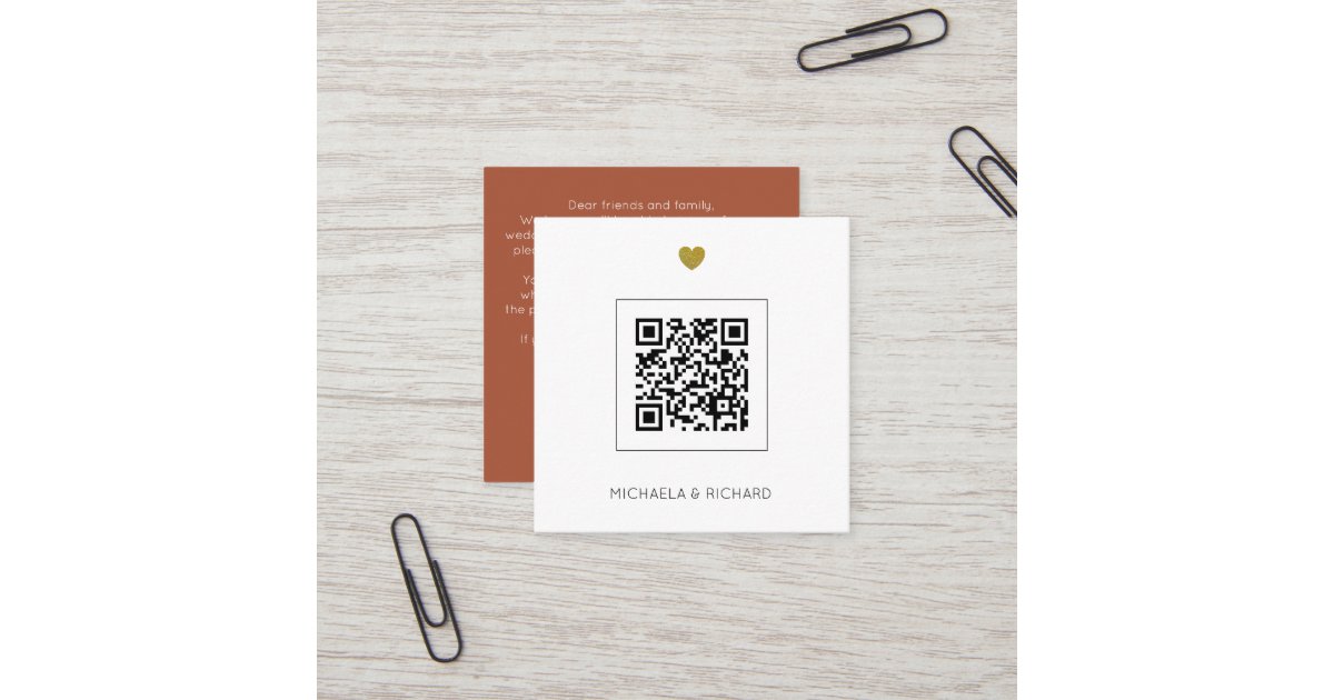 Invitación a matrimonio de código QR para presupue | Zazzle.es