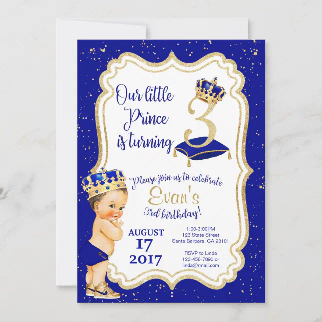 Invitación al cumpleaños del Principito- Tercer cu | Zazzle.es