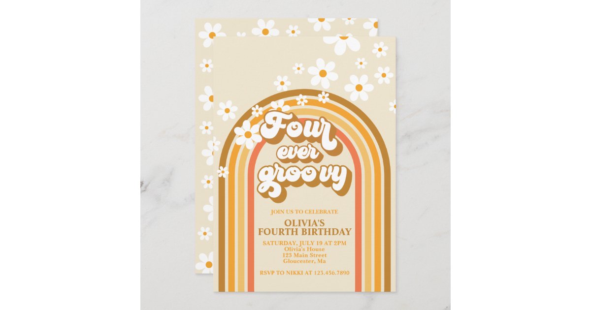 Invitación Arcoiris catorce años de edad | Zazzle.es