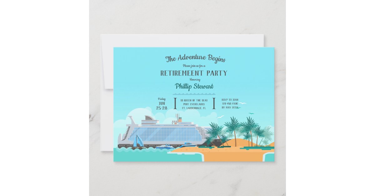 Invitación Aventura para cruceros | Zazzle.es