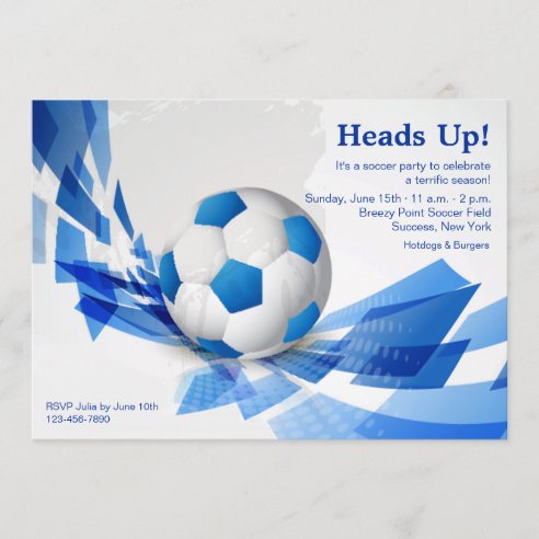 Invitaciones Soccer | Zazzle.es