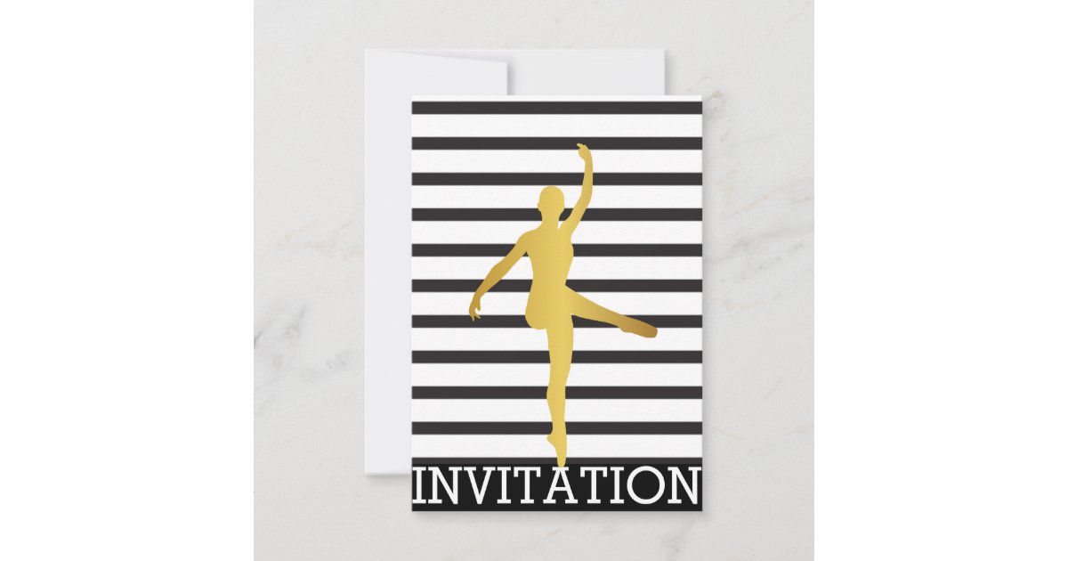 Invitación Ballroom Modern Dancer Piruette Vip Invitation | Zazzle.es
