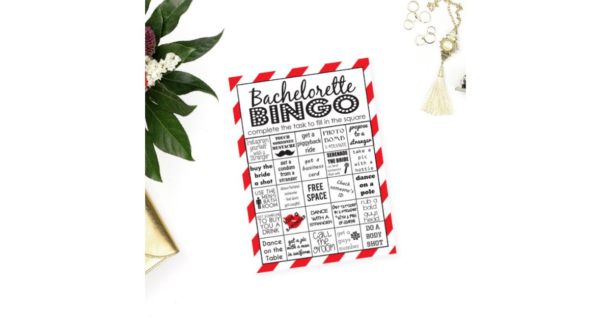 Invitación Bingo de bachillerato rojo caliente, juego Fiesta, | Zazzle.es